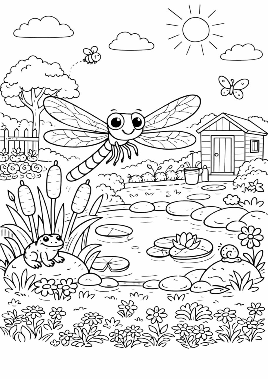 Kinderspaß: Das L wie in Lilly die Libelle